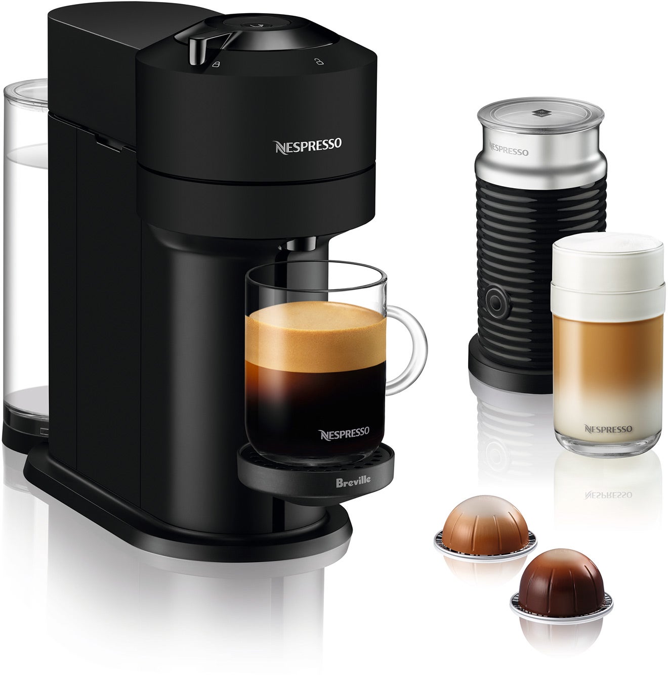 Breville Nespresso Vertuo Next Bundle - Matte Black