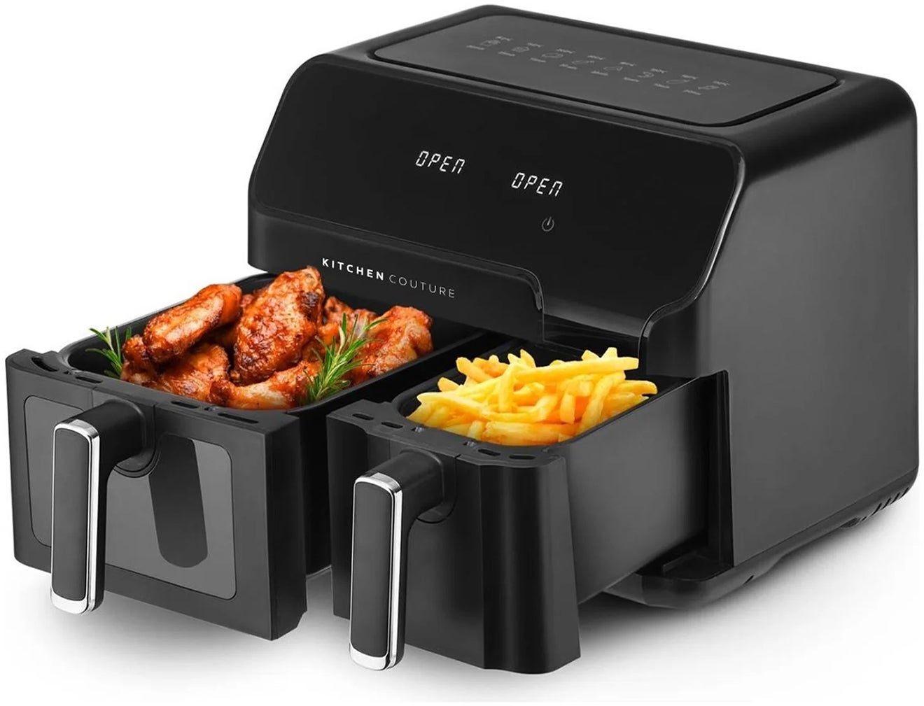 Kitchen Couture 10L Flex View Dual Cooking Zone Air Fryer