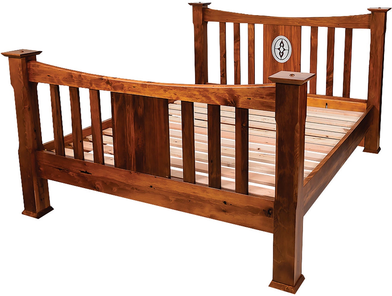 Rutherford Solid King Slat Bed - Matte